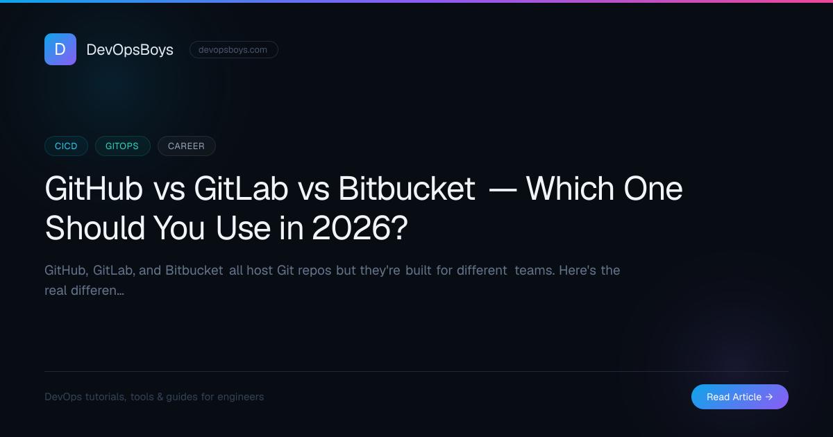 GitHub vs GitLab vs Bitbucket — Which One Should You Use in 2026 ...