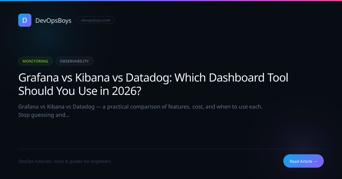 Grafana vs Kibana vs Datadog: Which Dashboard Tool Should You Use in ...